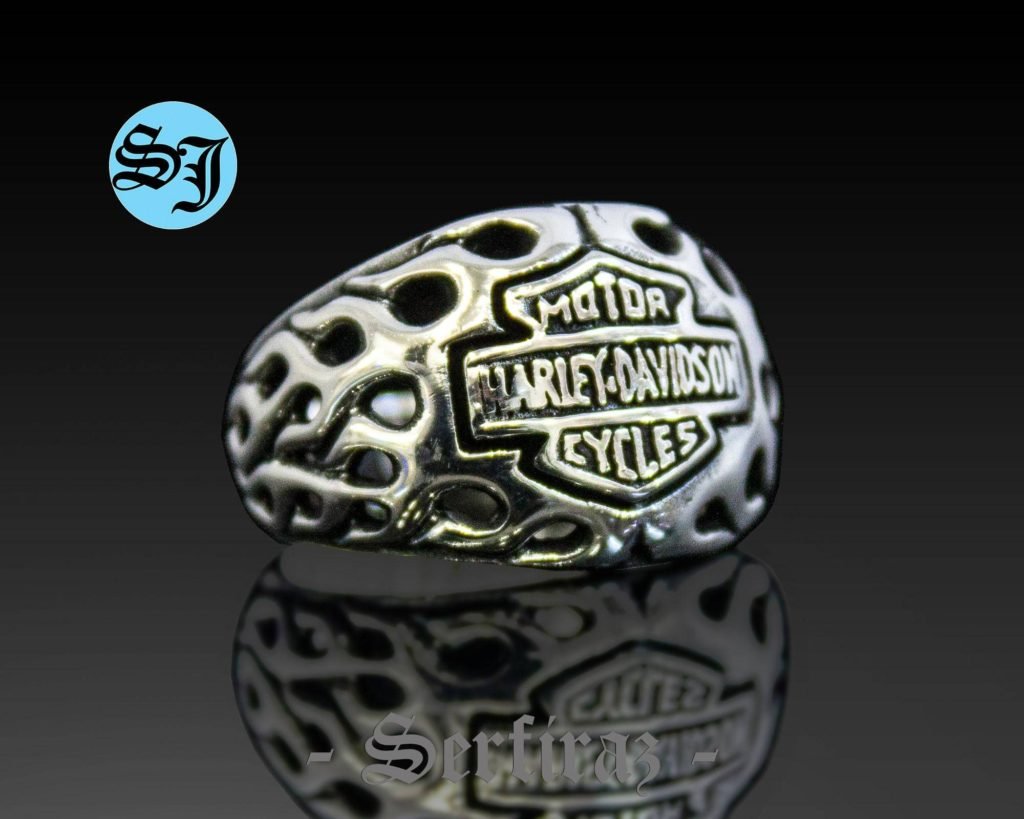 Amazing Unique Harley Davidson Ring, Harley Davidson, Silver Ring ...