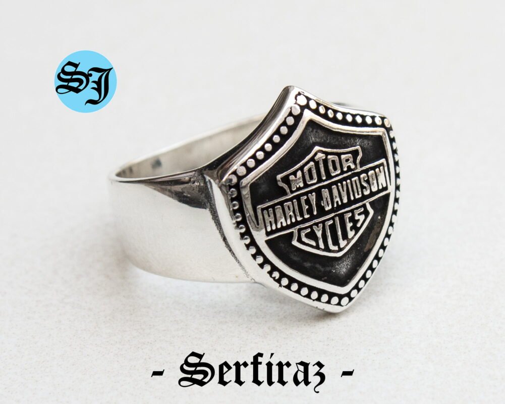 Amazing Vintage Harley Davidson Ring, Biker Ring, Harley Ring, Harley ...